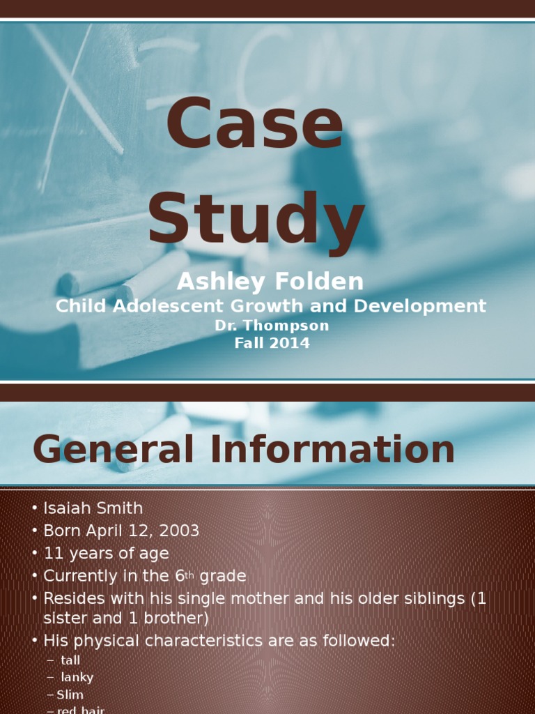 Case Study Presentation | PDF | Preschool | Psychology