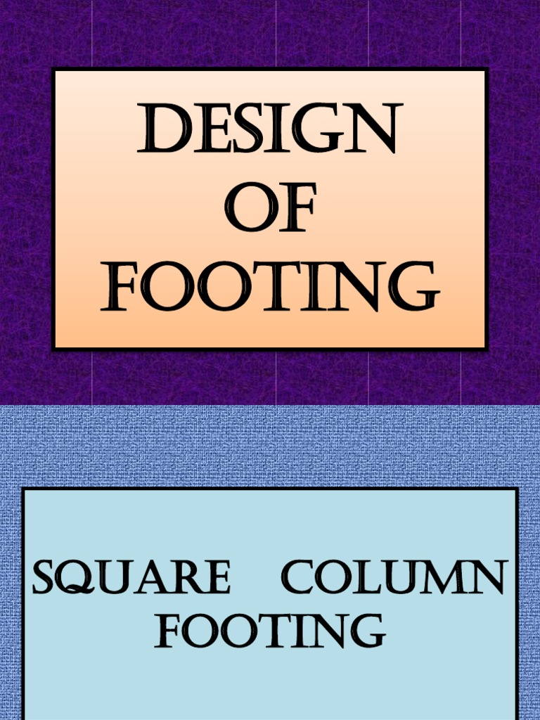 Design of Footing | PDF | Column | Shear Stress