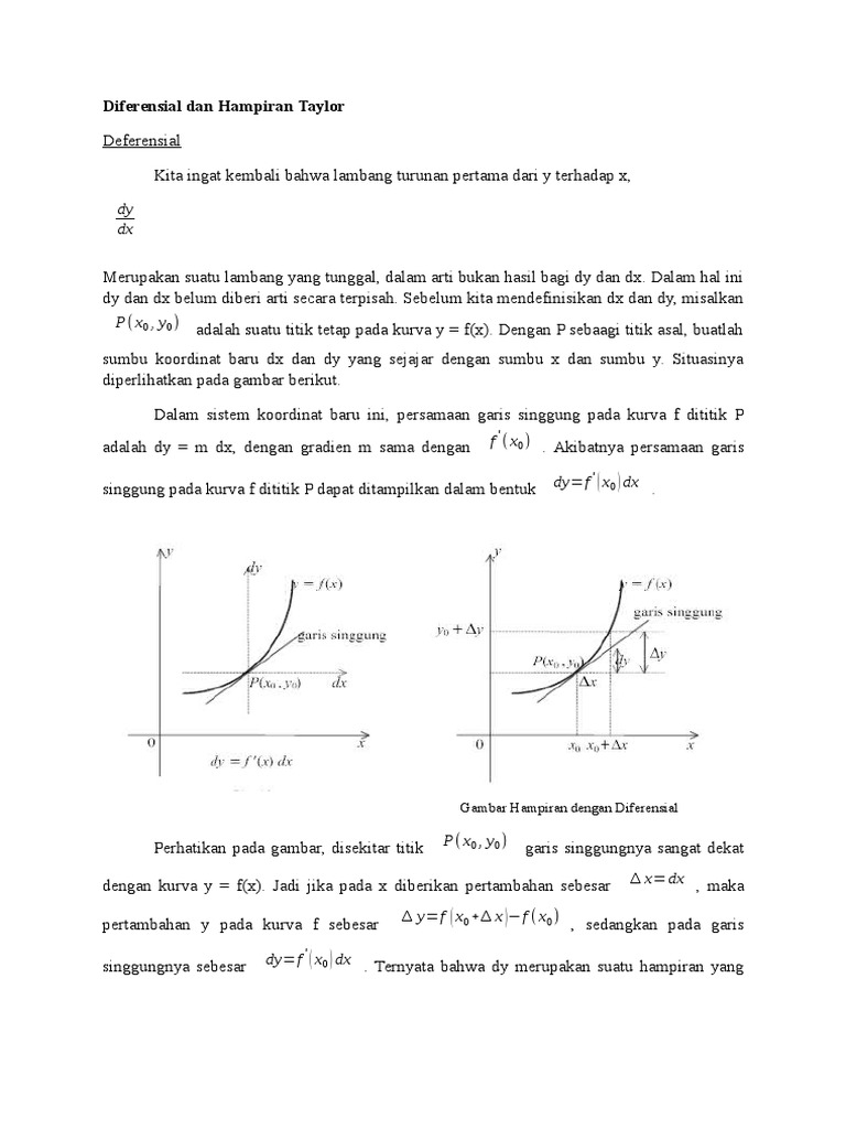 Diferensial Dan Hampiran Taylor | PDF