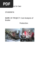 CXC Agricultural Science Sba | PDF | Broiler | Chicken