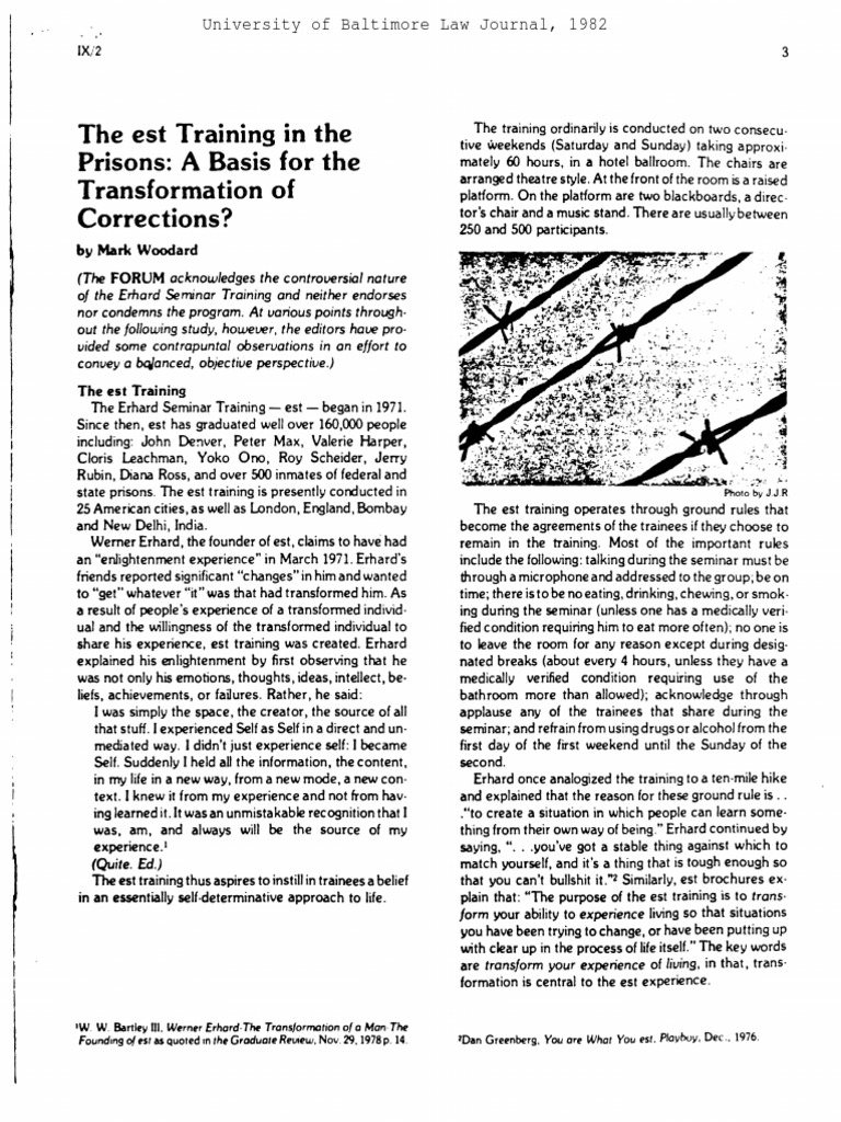 Transforming Lives: est Training in Prisons | PDF | Recidivism | Prison