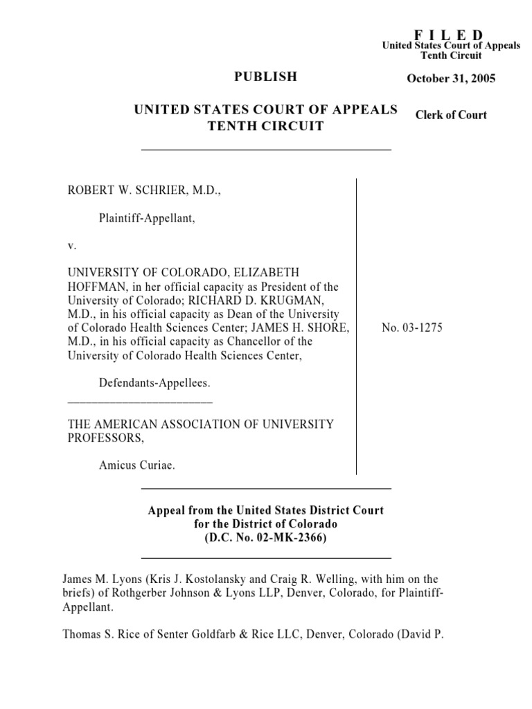 Publish United States Court of Appeals Tenth Circuit: Filed | PDF ...