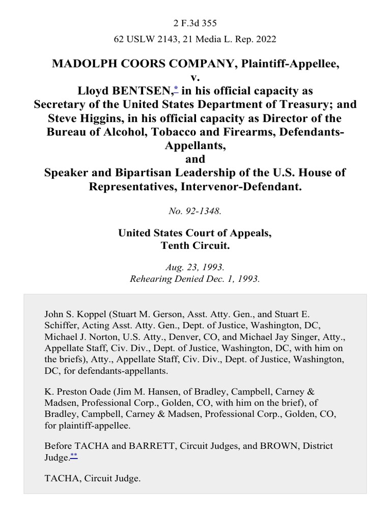 United States Court of Appeals, Tenth Circuit | PDF | First Amendment ...
