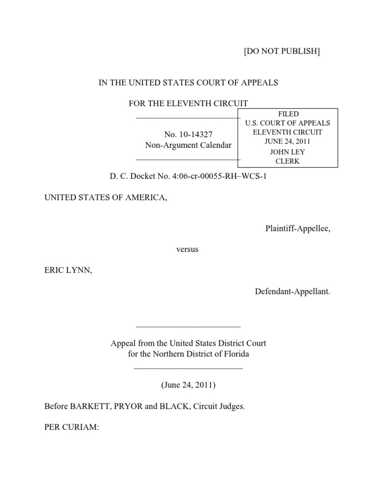 United States v. Eric Lynn, 11th Cir. (2011) | PDF