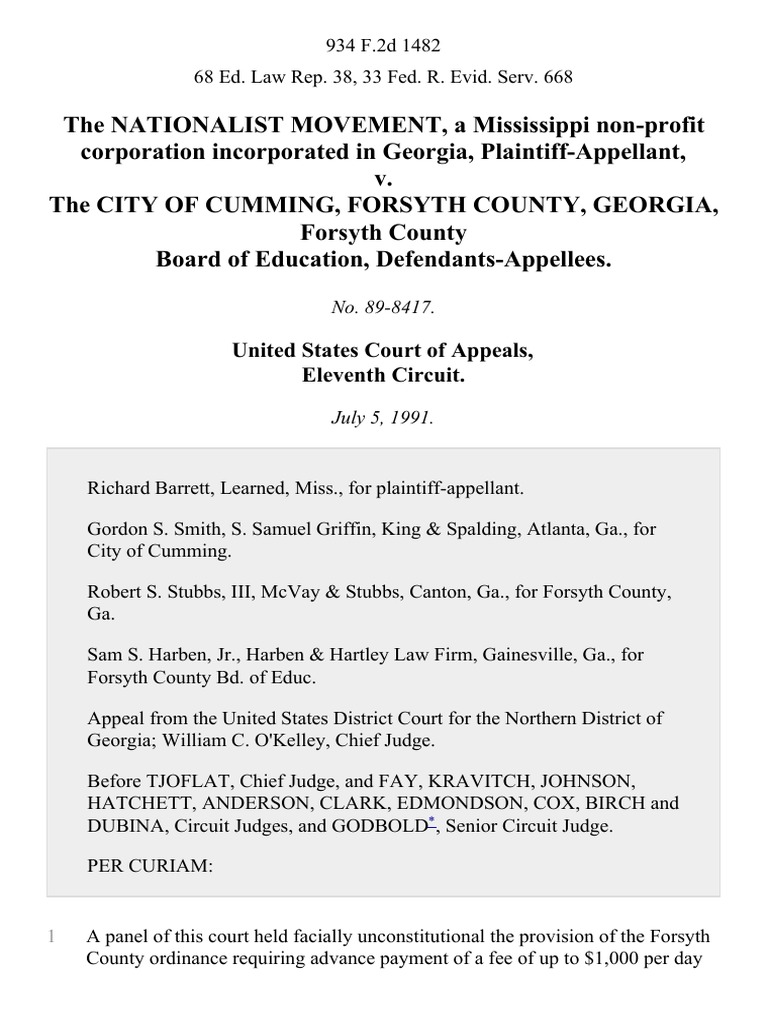 United States Court of Appeals, Eleventh Circuit | PDF | Overbreadth ...