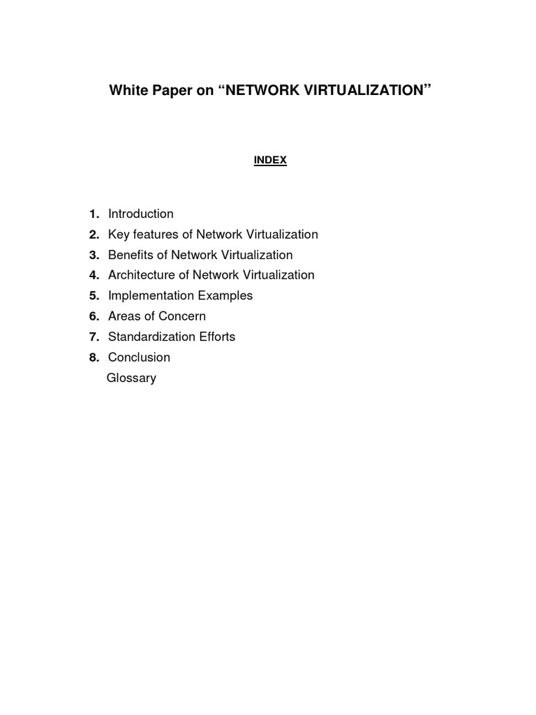 White Paper On NetworkVirtualization | PDF | Virtual Machine | Computer ...