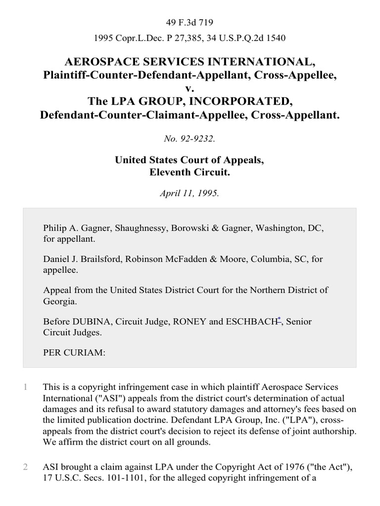 Aerospace Services International, Plaintiff-Counter-Defendant-Appellant ...