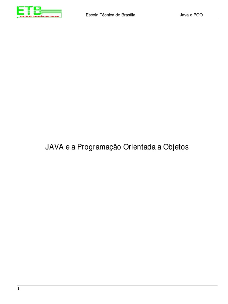 Apostila de Java | PDF | Raiz quadrada | Java (linguagem de programação)
