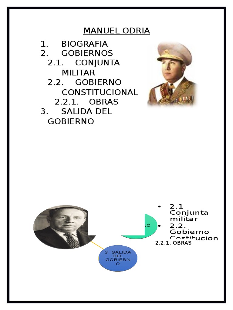 Manuel Odria | PDF | Formas de gobierno | Gobierno