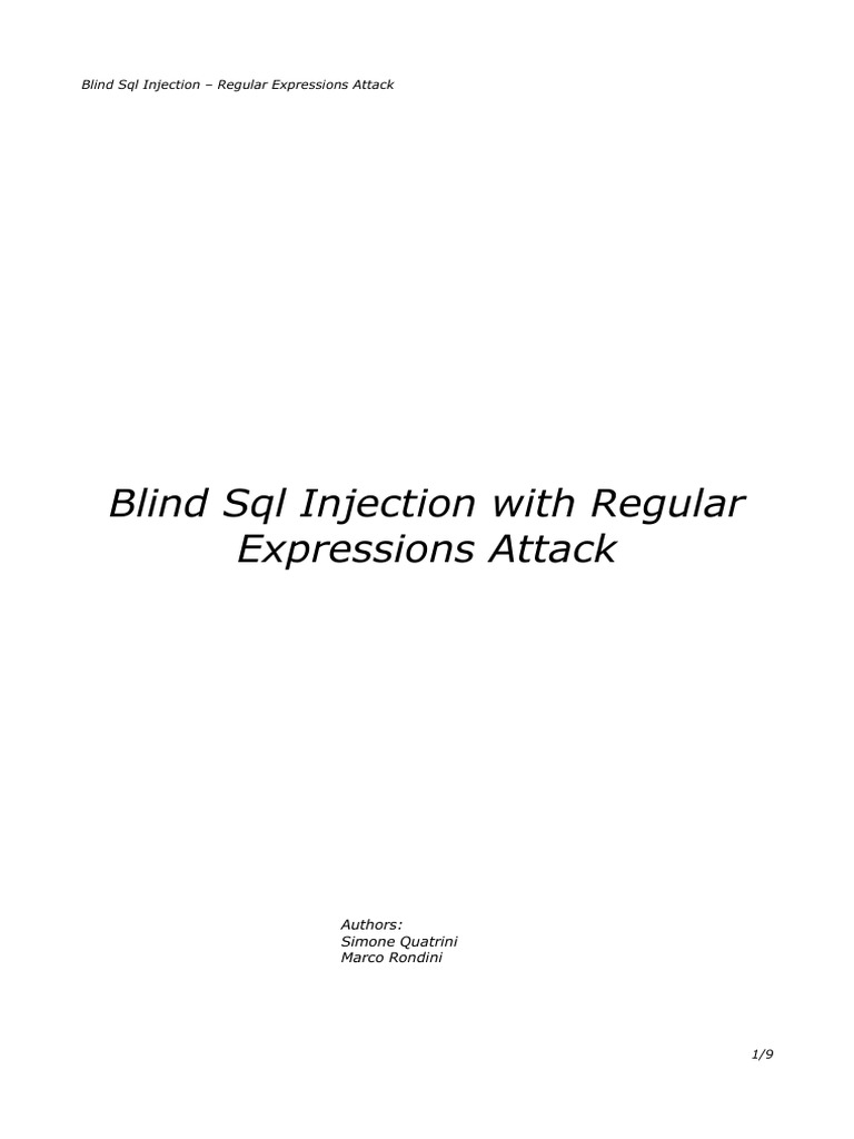 SQL Regex PDF | Download Free PDF | Microsoft Sql Server | Password