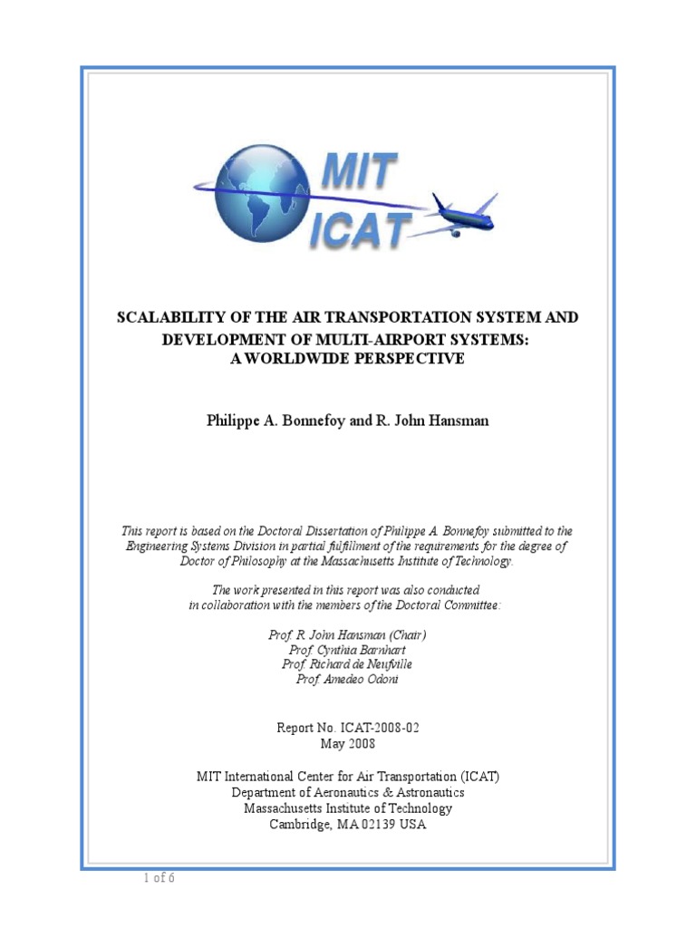 ICAT Report Cover Template-New | PDF | Scalability | Airport