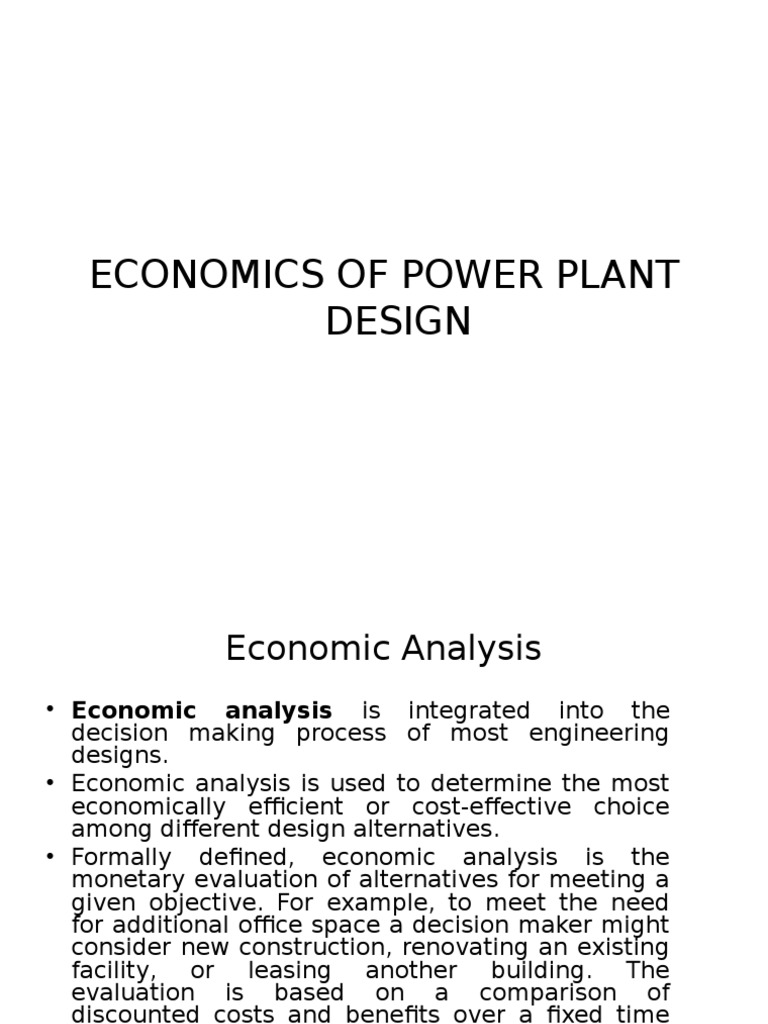 Economic Analysis in Power Plant Design | PDF | Net Present Value ...