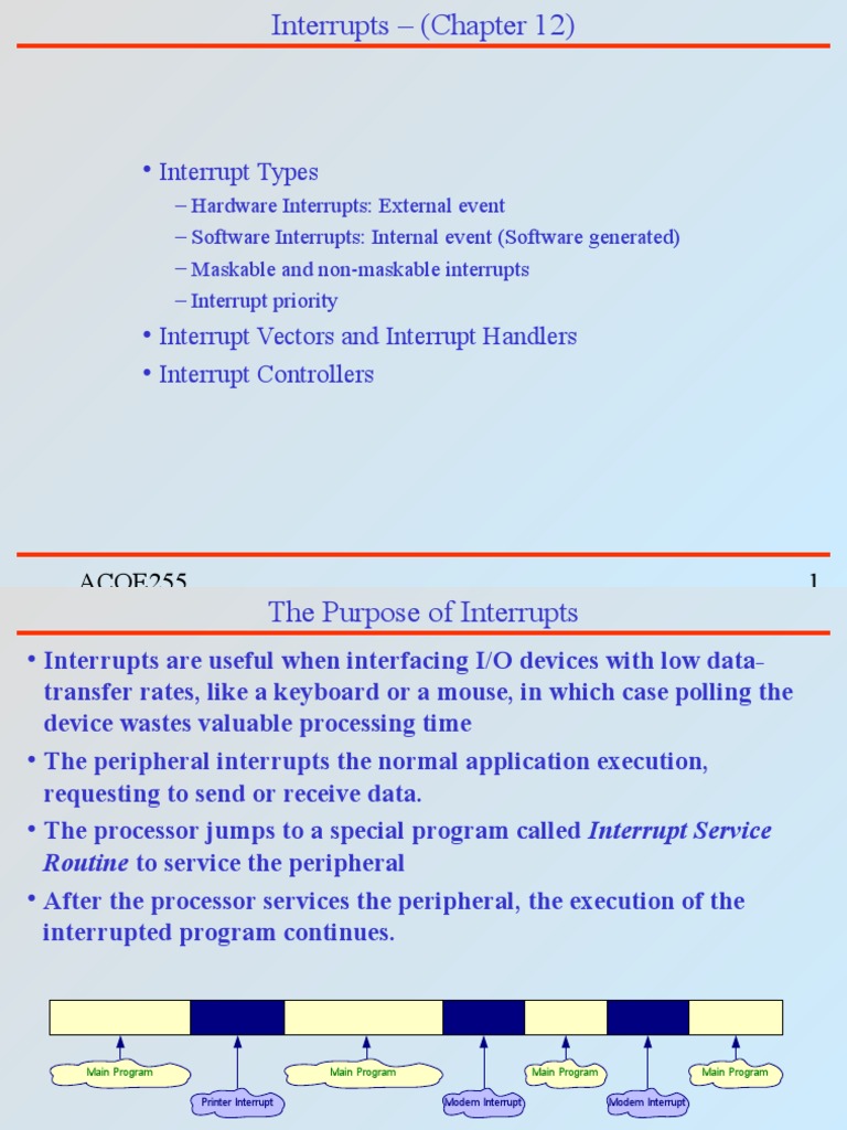 Interrupts Download Free Pdf Areas Of Computer Science Computer Architecture