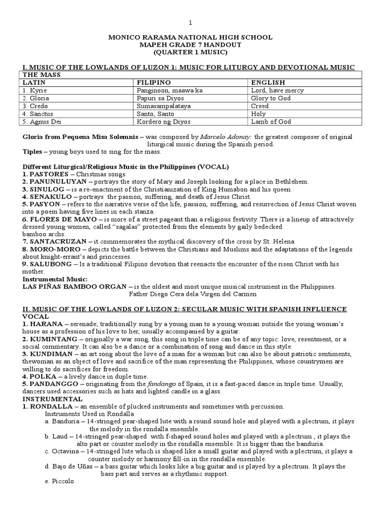 Mapeh Grade 7 Handout | PDF | Puberty | Adolescence