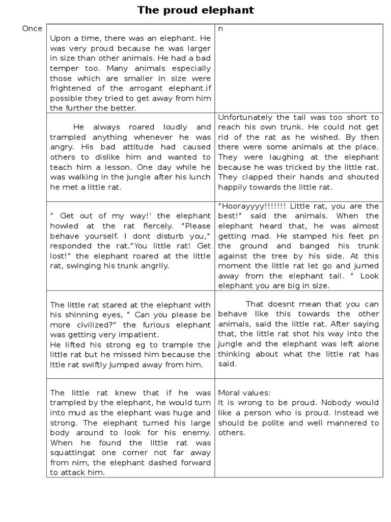 The Proud Elephant | PDF | Elephant