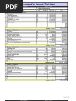DetailedCostEstimate Bldg.1 | PDF | Nature