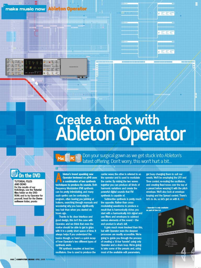 Ableton Operator PDF | PDF | Synthesizer | Frequency Modulation