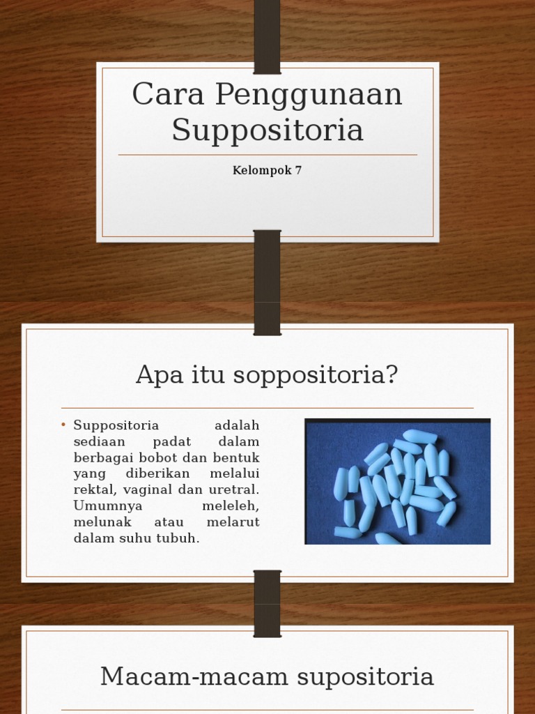 Cara Penggunaan Suppositoria | PDF | Kesehatan Holistik