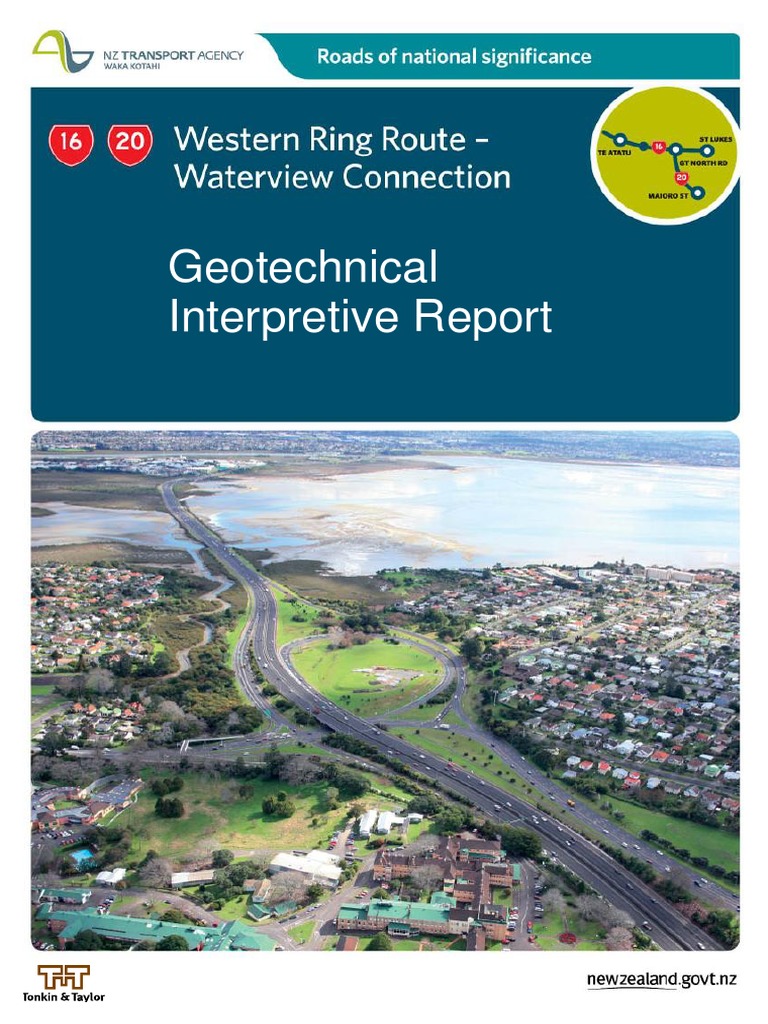 Auckland Geology - Waterview Geotechnical Interpretive-Report | PDF ...