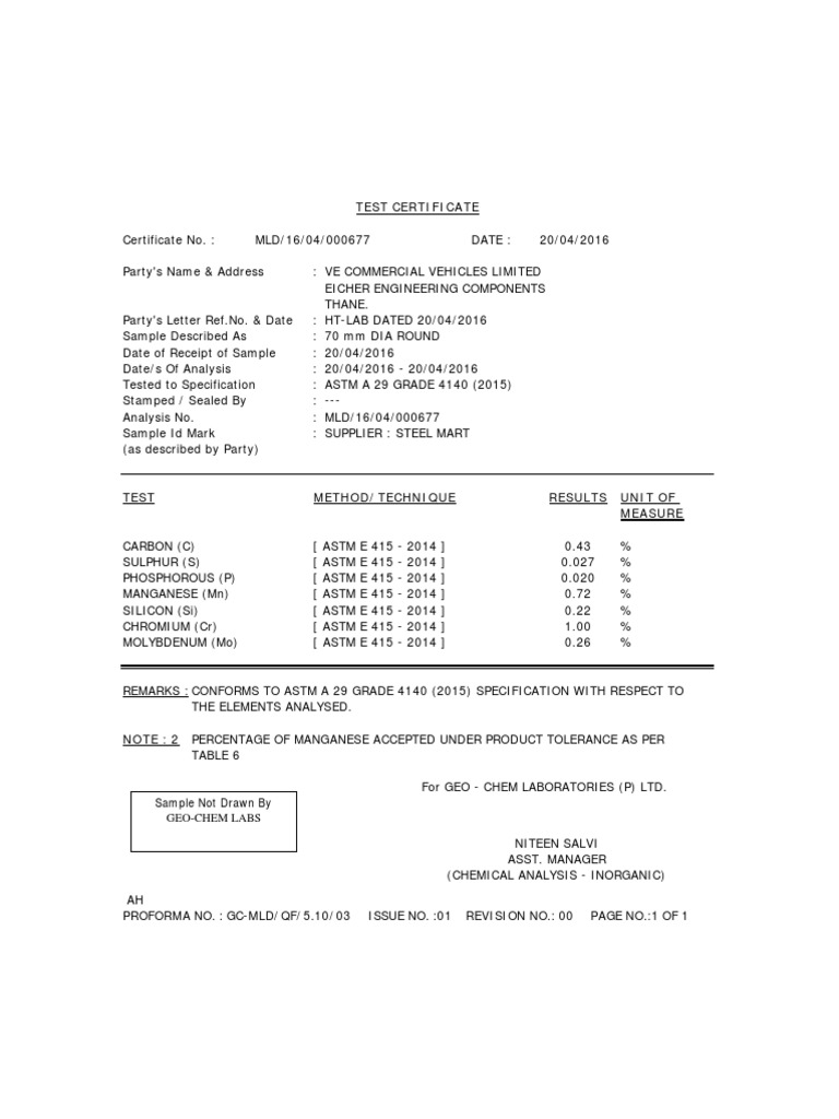 Sae 1018 | PDF | Manganese | Silicon