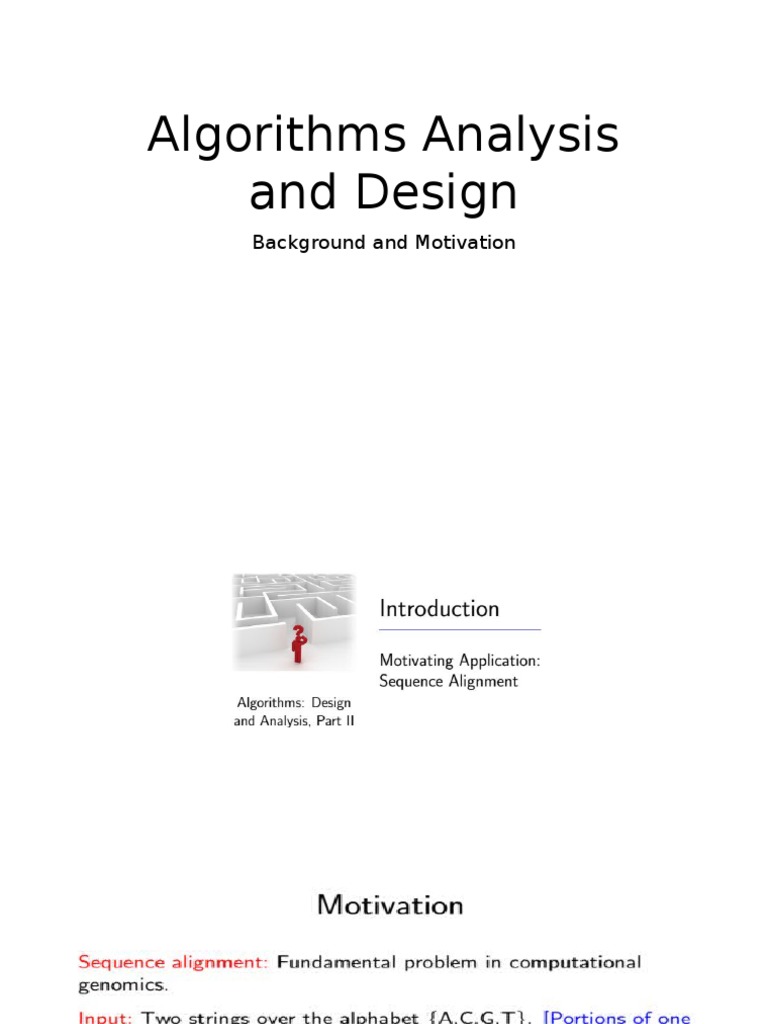 Algorithms Analysis and Design | PDF