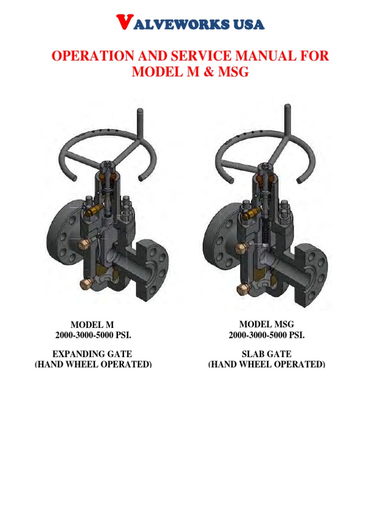 Operation and Service Manual For Model M & MSG: Alveworks USA | PDF ...