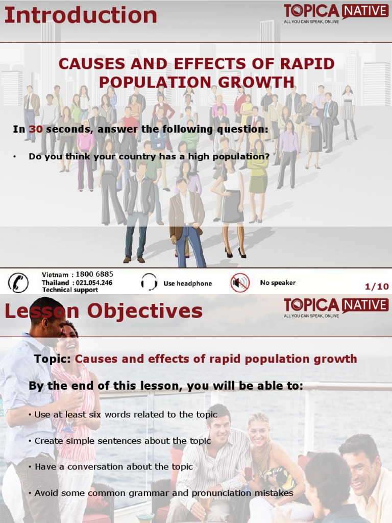 De Cuong Basic 17.11 .2015 .Causes and Effects of Rapid Population ...