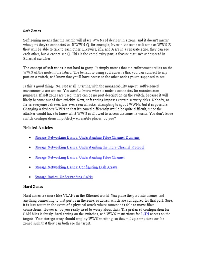 CISCO Zoning | Download Free PDF | Network Switch | Computer Network CISCO Zoning | Download Free PDF | Network Switch | Computer Network