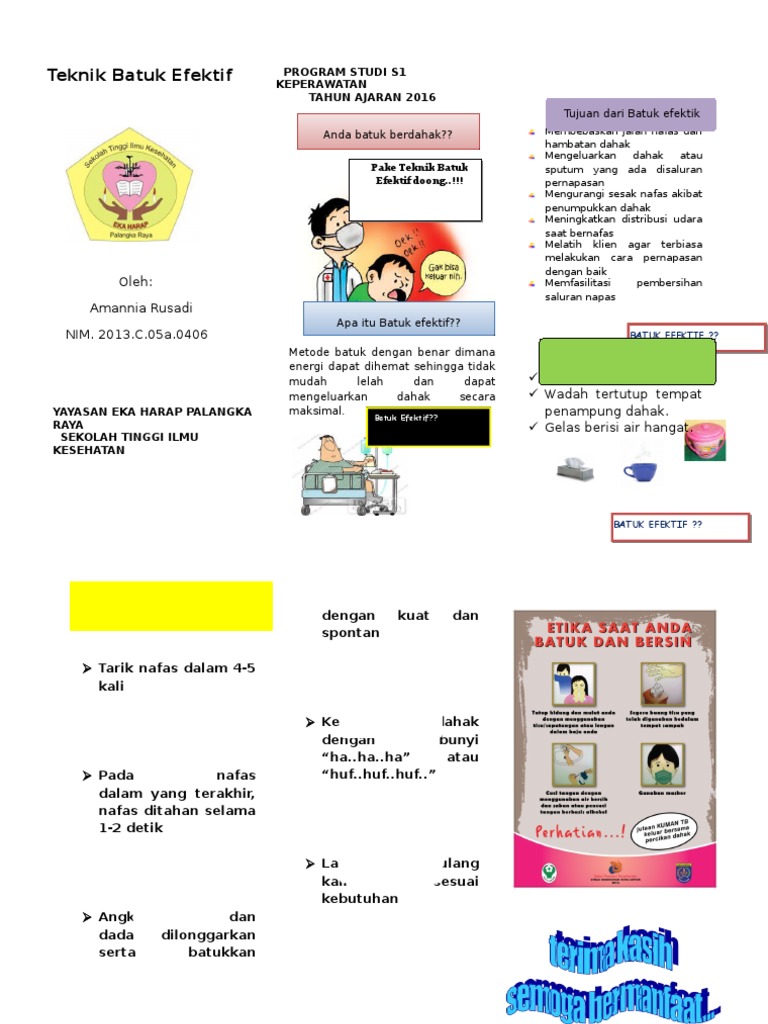 Leaflet Batuk Efektif | PDF