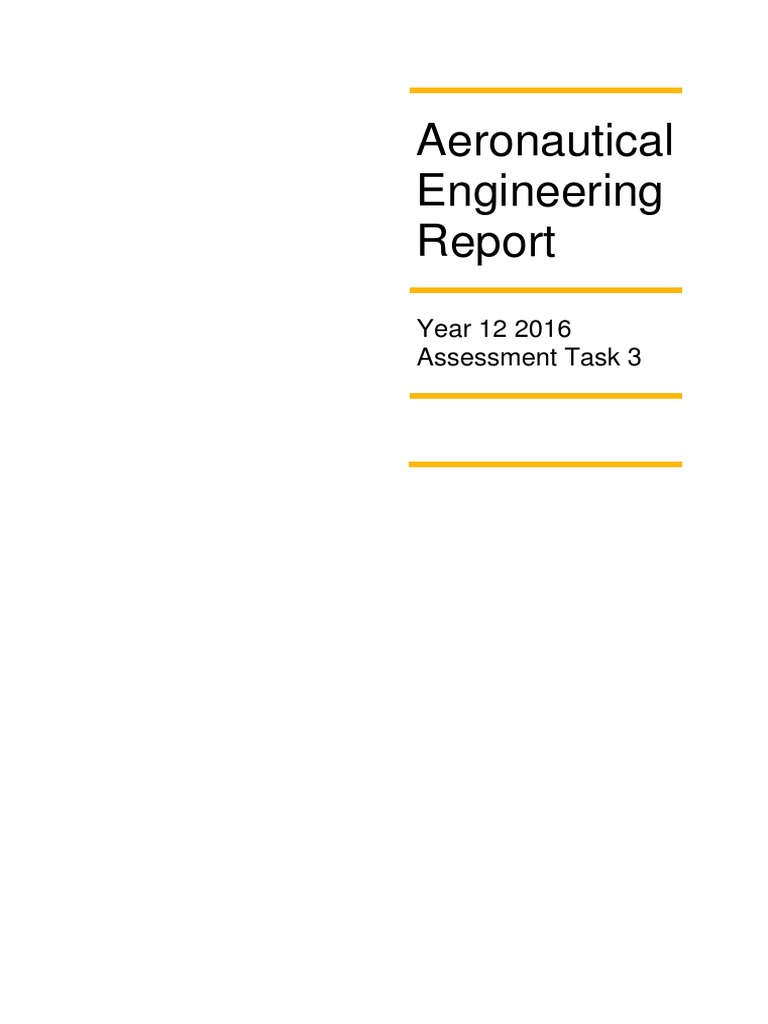 Aeronautical Engineering Report | PDF | Aeronautics | Aviation