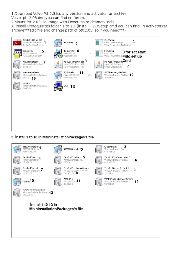 Volvo PTT 2.03. Activation and Instruction | Download Free PDF | Installation (Computer Programs ...