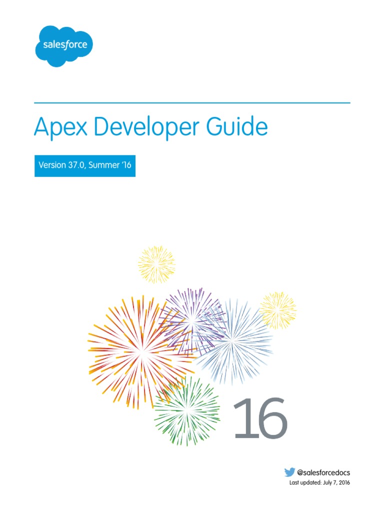 Salesforce Apex Language Reference PDF | Download Free PDF | Salesforce.Com | Namespace