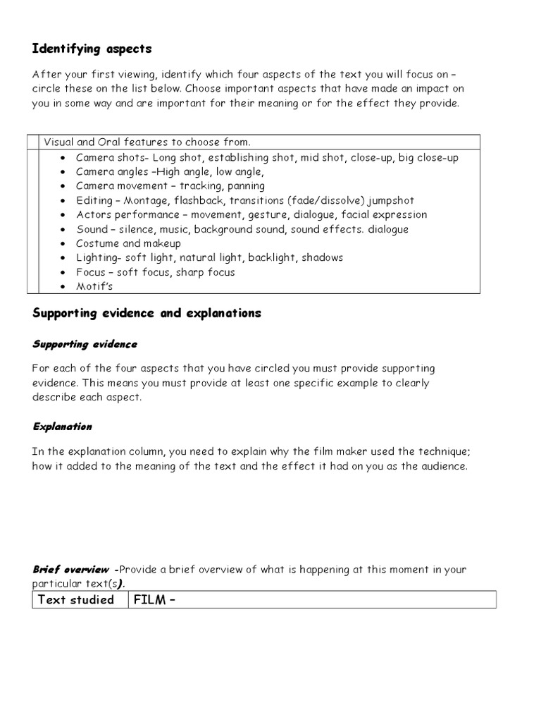 Identifying Aspects | PDF