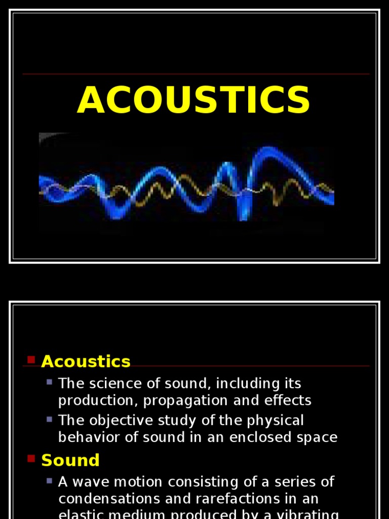 Understanding Acoustics and Sound Properties | PDF