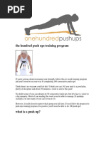 Push Up Progression Plan | PDF