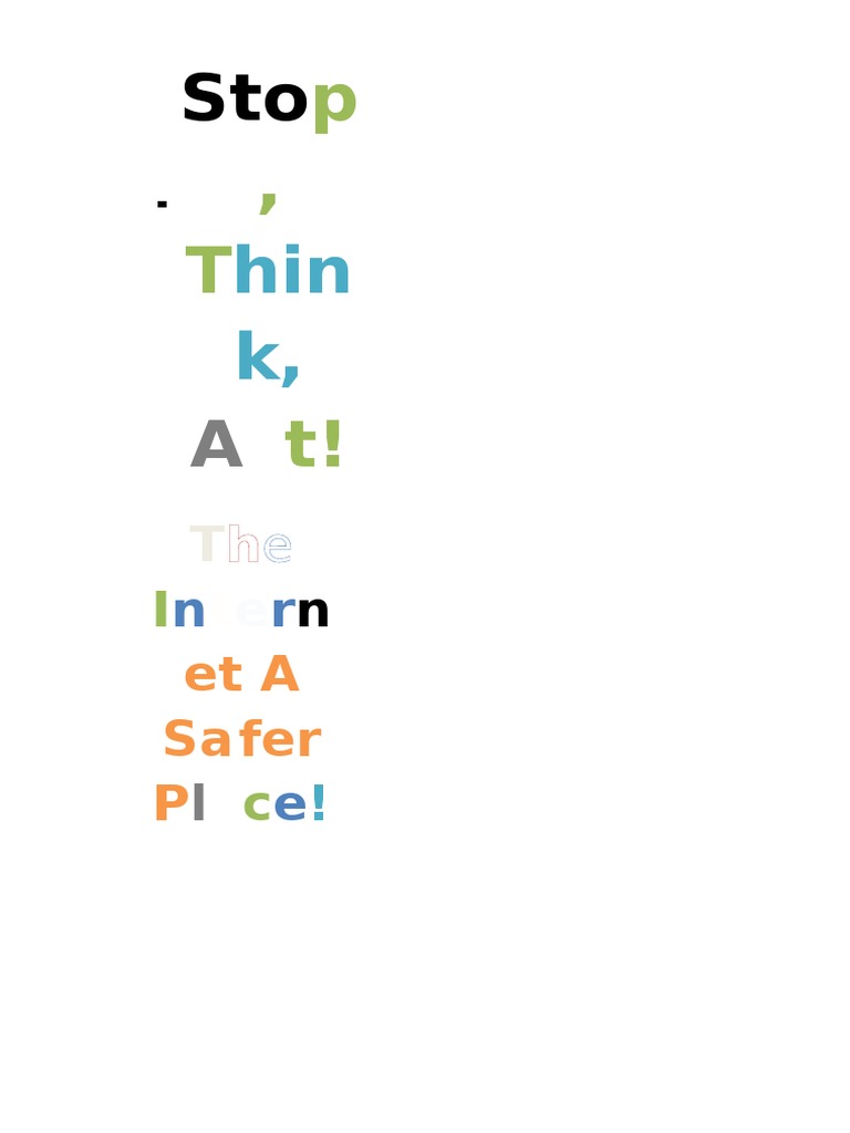 E Saftey Words | PDF