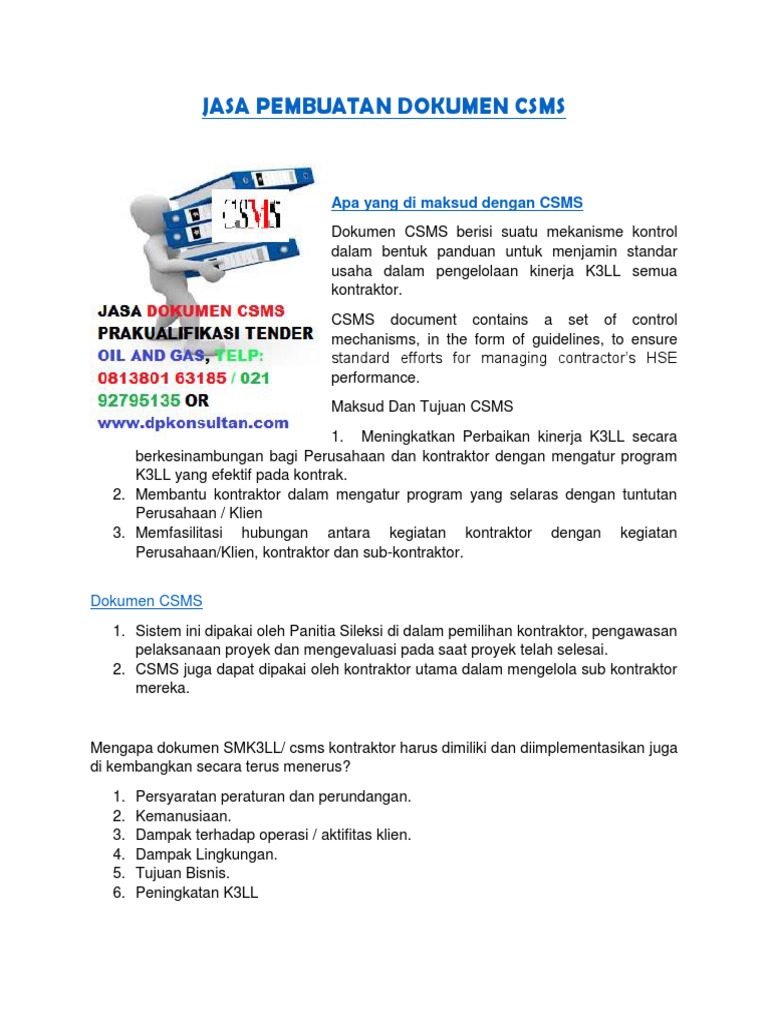 Contoh Dokumen Csms Dan Sertifikasi Iso | PDF | Bisnis | Komputer