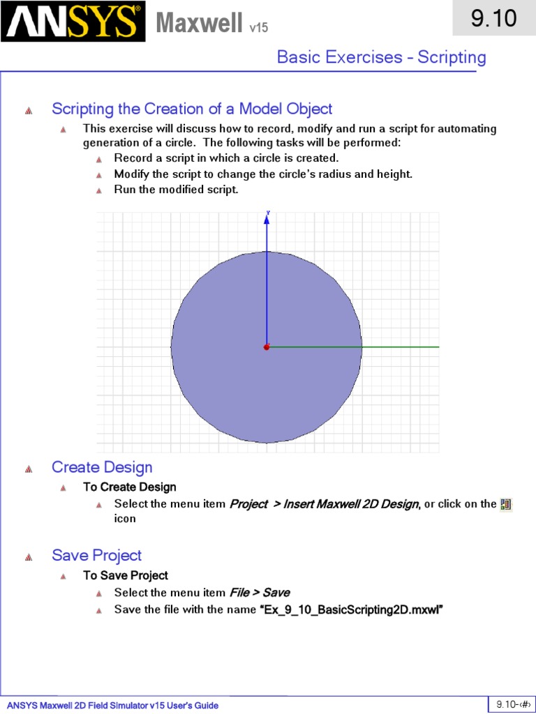 Basic Scripting ANSYS MAXWELL | PDF | Object (Computer Science) | Scripting Language