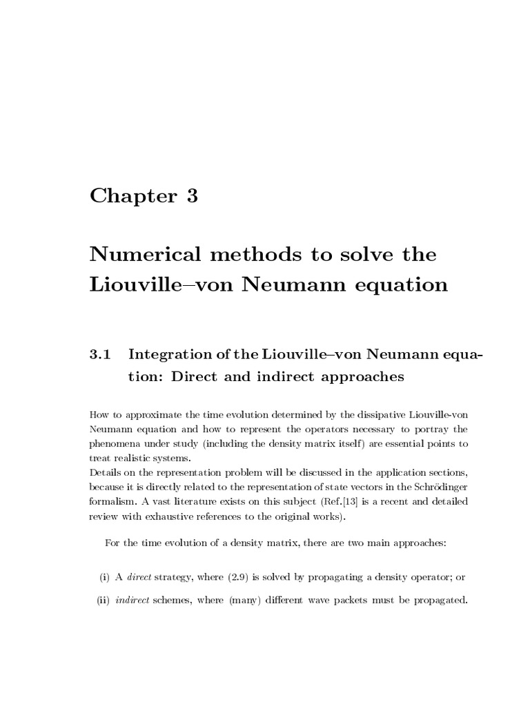Numerical Methods To Liouville Equationn | PDF | Matrix (Mathematics) | Eigenvalues And Eigenvectors