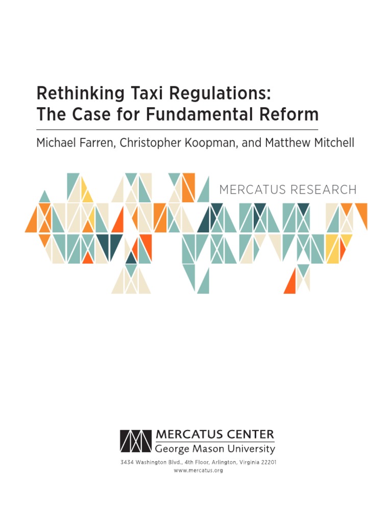 Rethinking Taxi Regulations | PDF