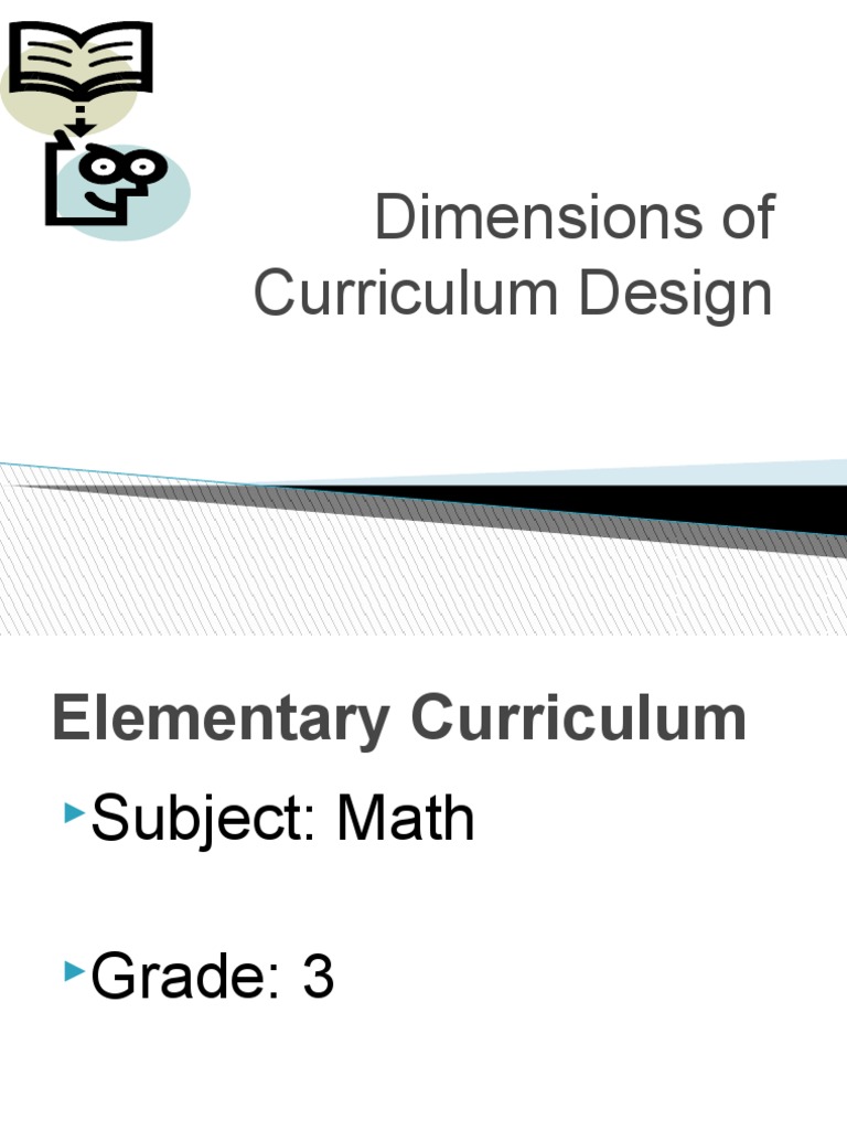 Dimensions of Curriculum Design | PDF