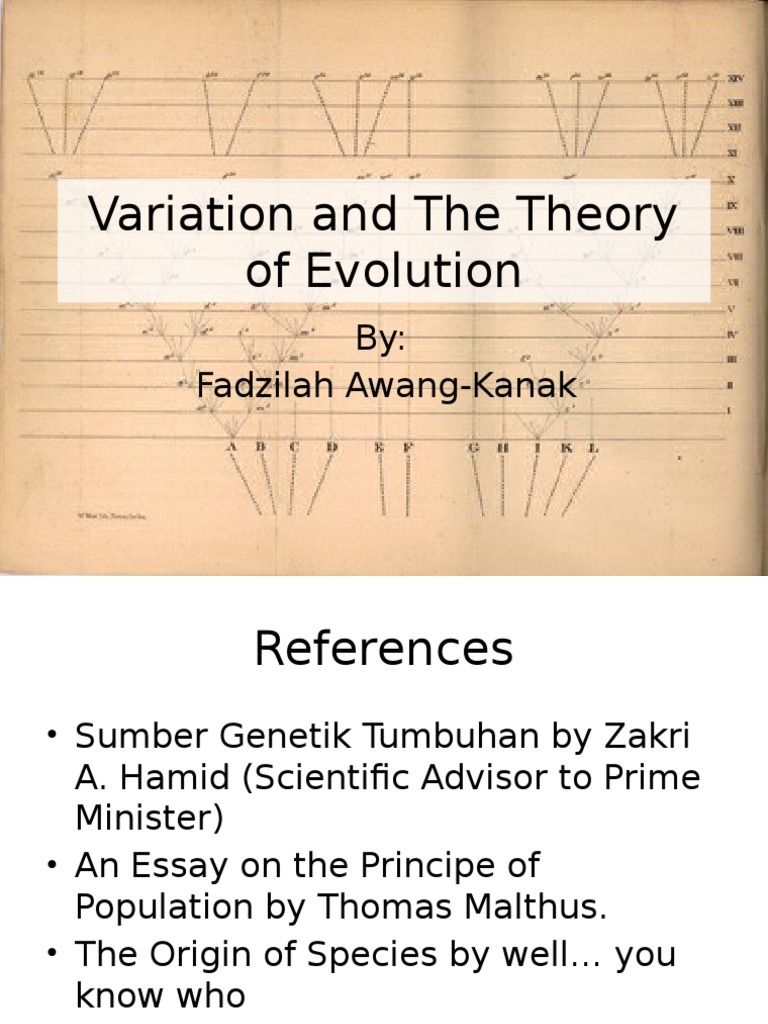 7.LECTURE 7 - Variation and The Theory of Evolution | PDF | Natural ...