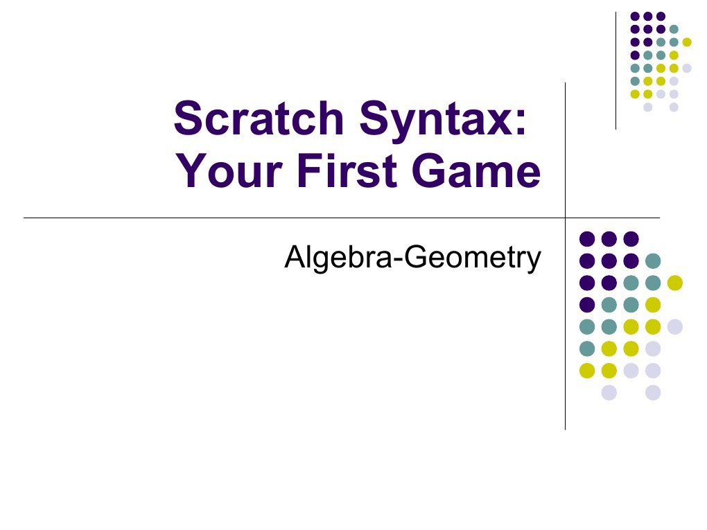 Create Your First Game in Scratch | PDF