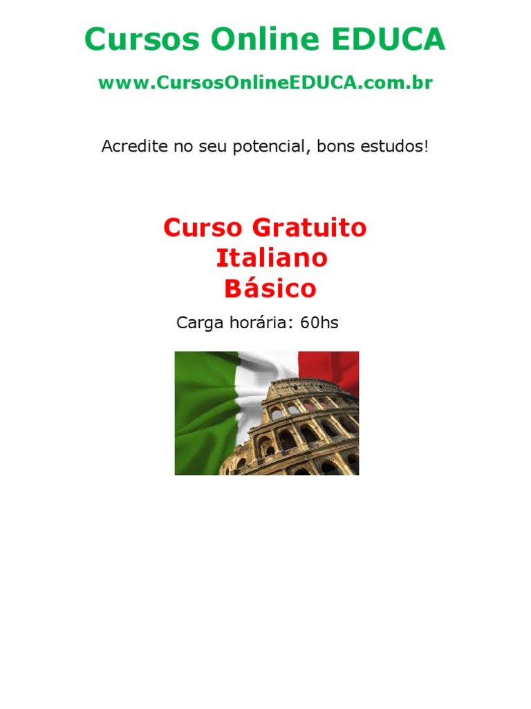 Curso Italiano Basico | PDF | Idiomas
