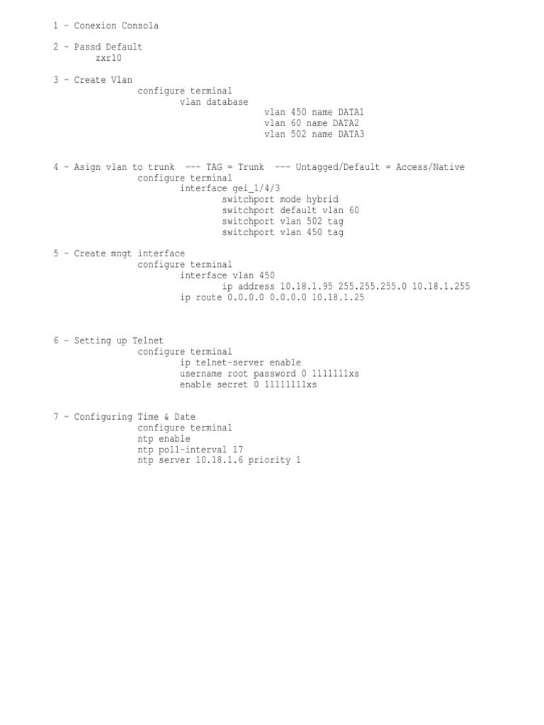 Zte Olt c320 Basic Config | PDF | Network Protocols | Internet Architecture