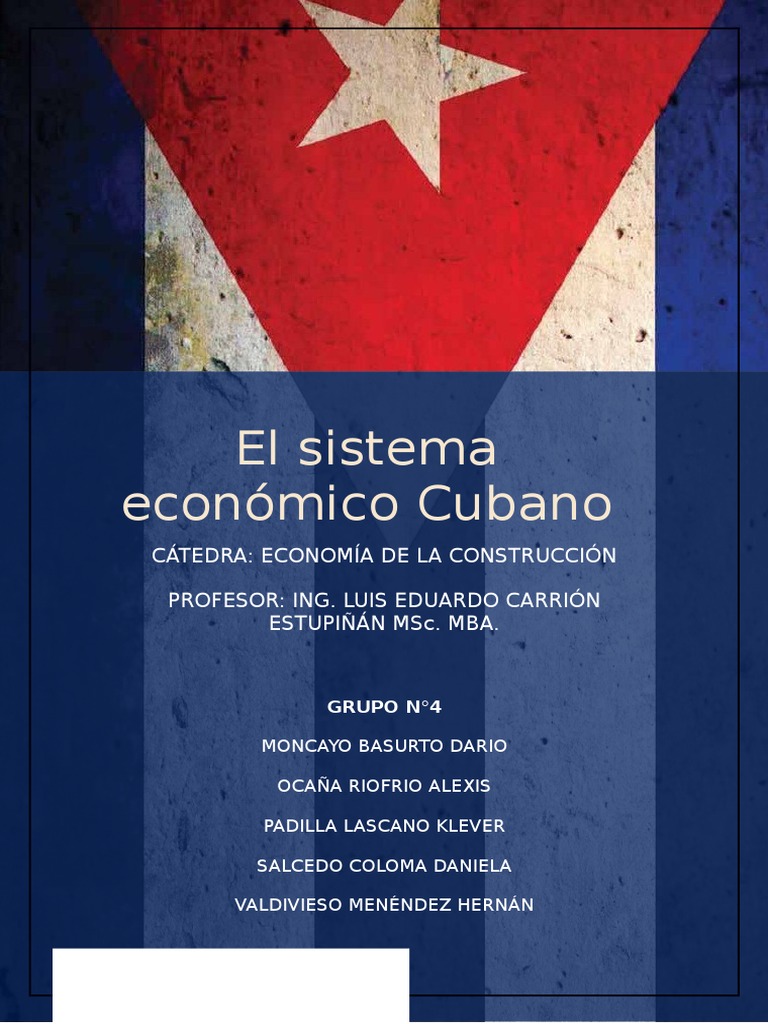 Sistema Economico Cuba | PDF | Cuba | Gobierno de españa