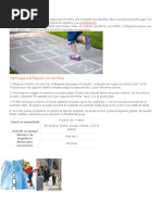 Reglas y Cómo Jugar la Rayuela | PDF | Juego de azar | Actividades de ocio