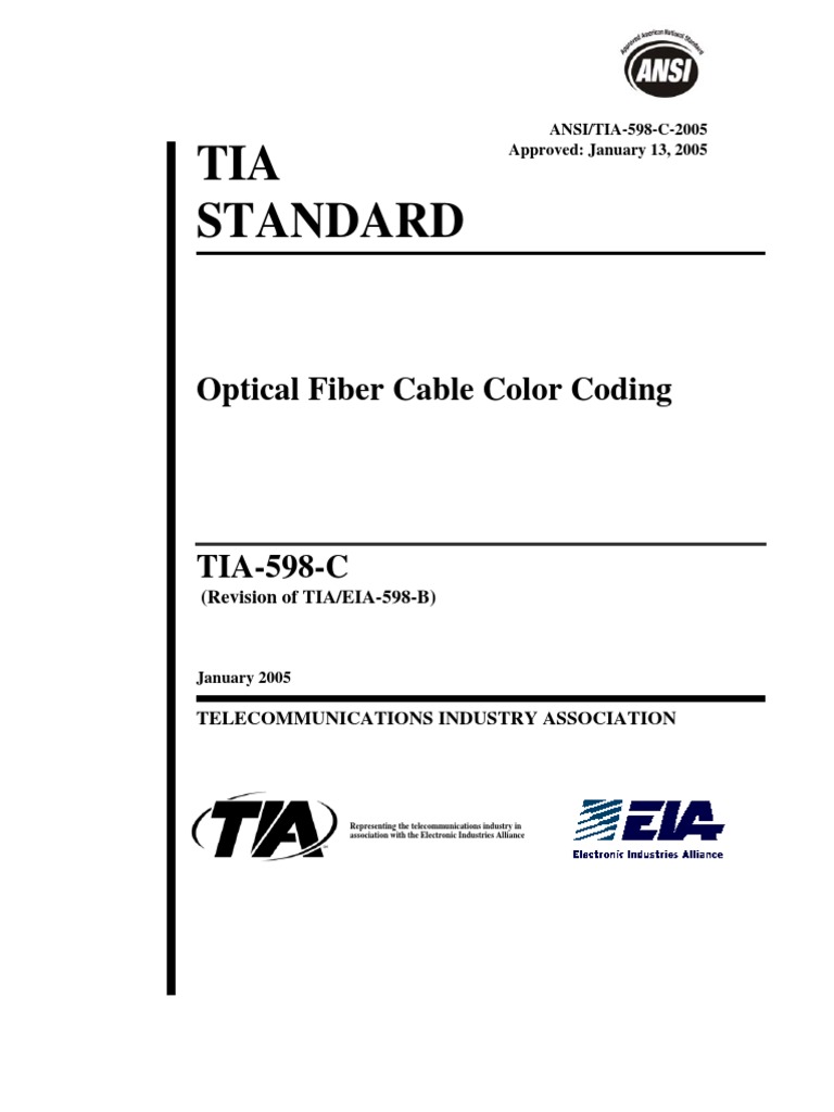 Tia 598 C | PDF | Cable | Damages