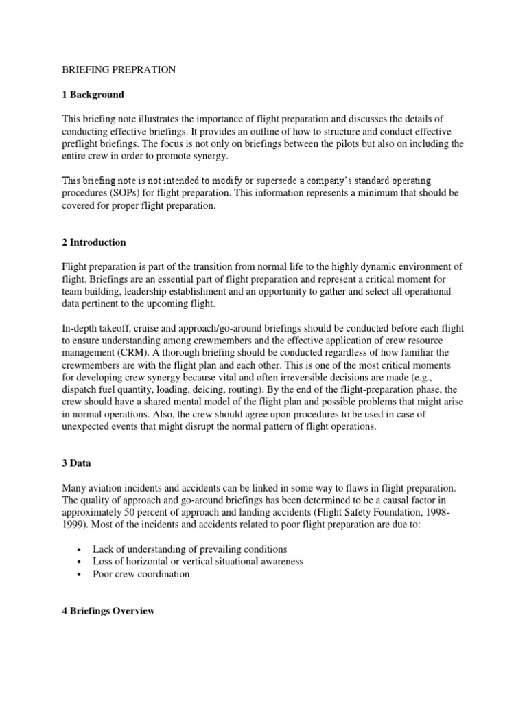 Briefing Prepration | PDF | Airport | Air Traffic Control