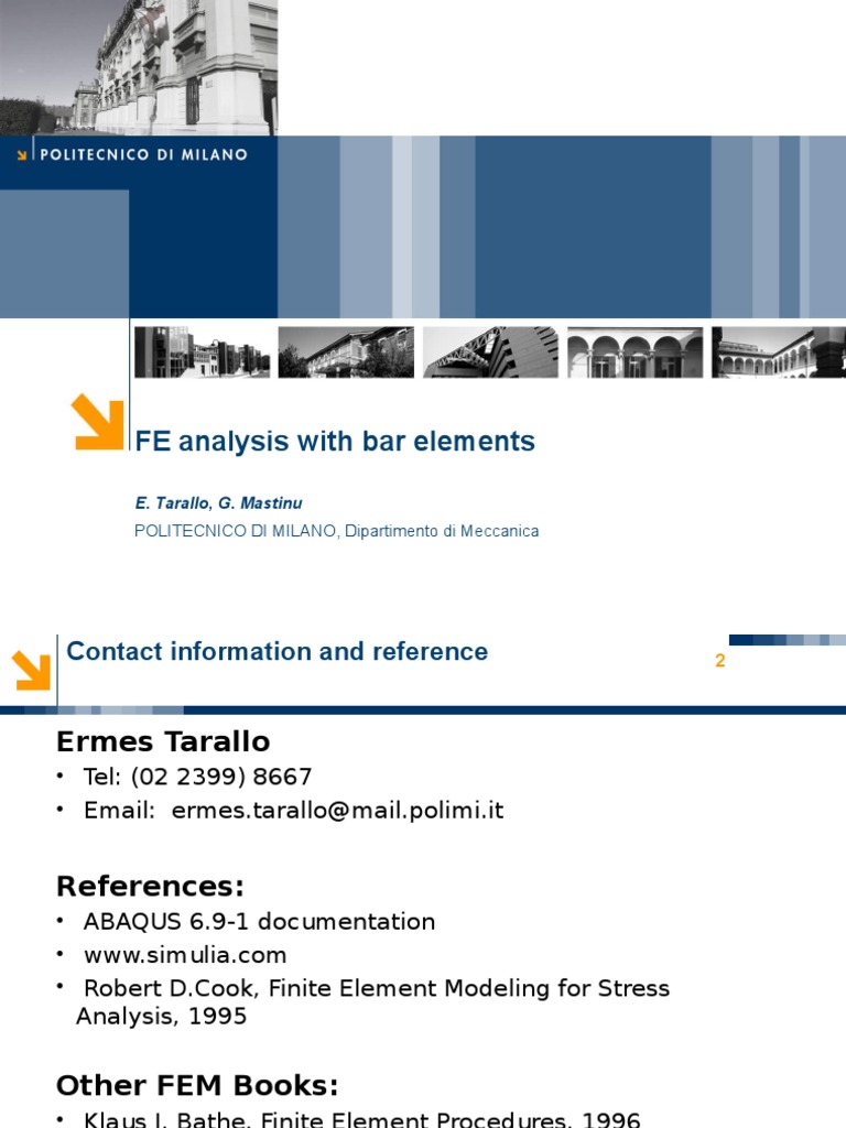 Finite Element Analysis With Bar Element | PDF | Finite Element Method ...